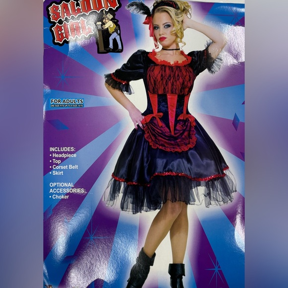 Dresses | Wild West Saloon Gal Costume New | Poshmark